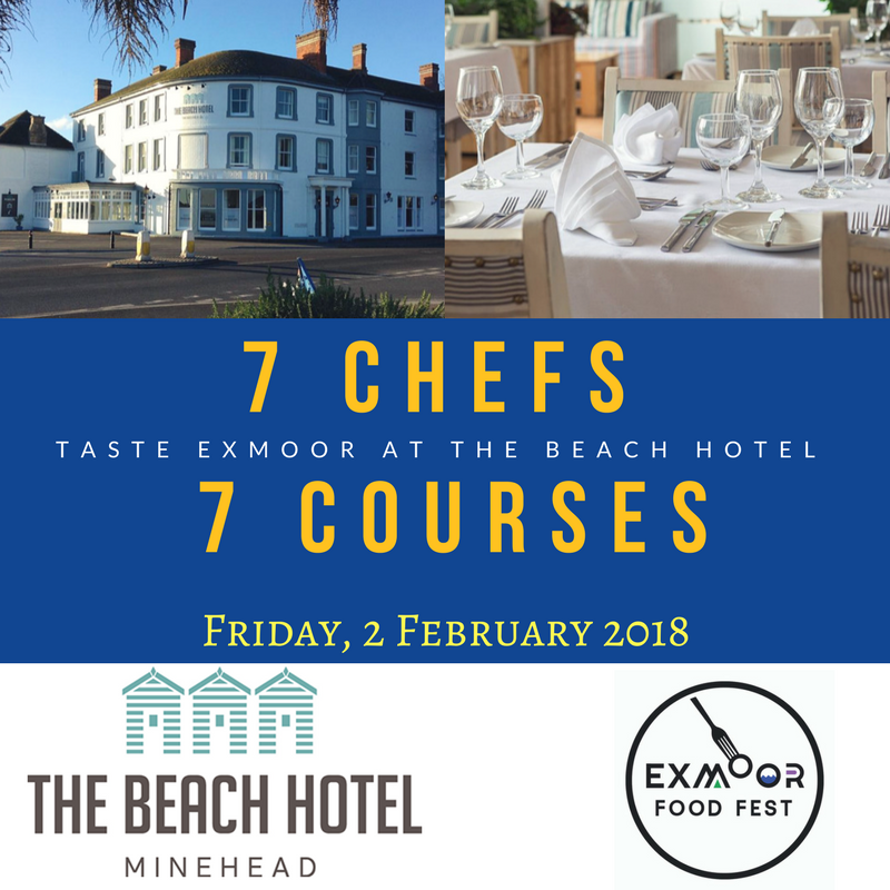 Tasting Dinner at The Beach Hotel: 7 Chefs for 7 Courses – Exmoor Food Fest