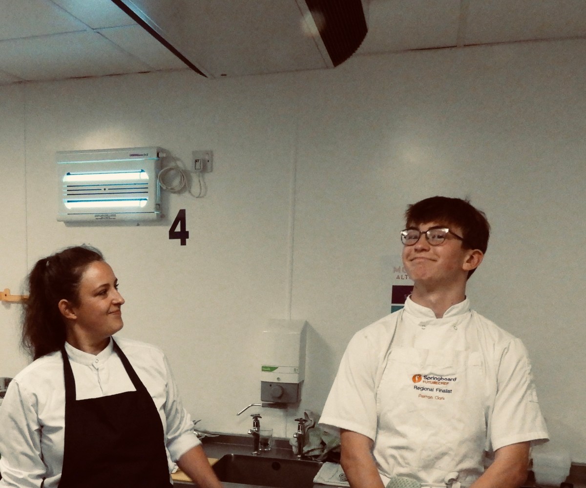 Exmoor Young Chef winner Perran Clark at Knowle Manor – Exmoor Food Fest