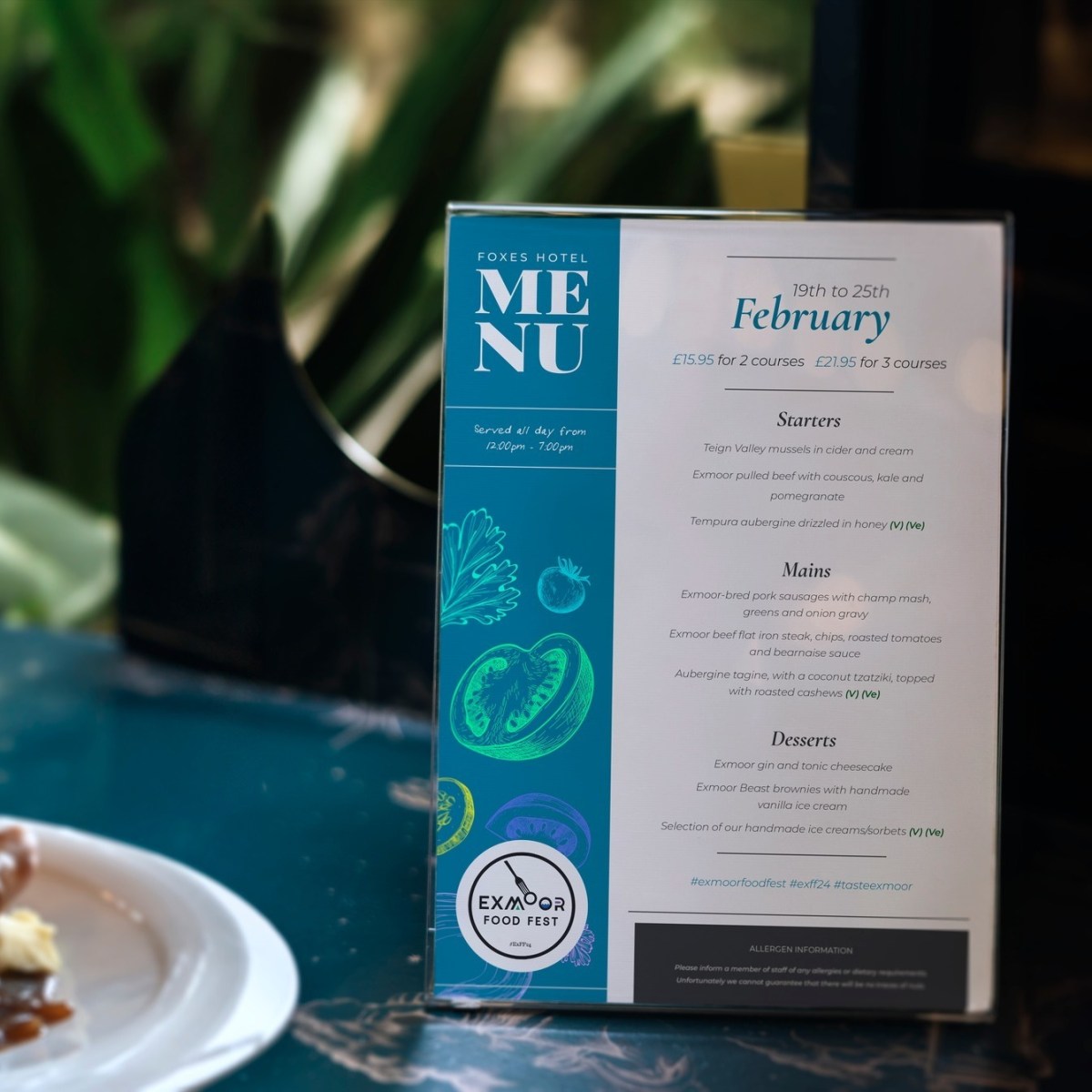 Welcome to Foxes Hotel, Minehead – Exmoor Food Fest